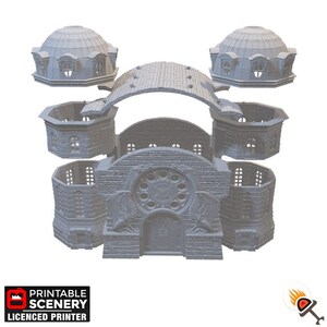 Halfling City Guildhall for Dnd Terrain 15mm 28mm 32mm, Guild Hall for ...