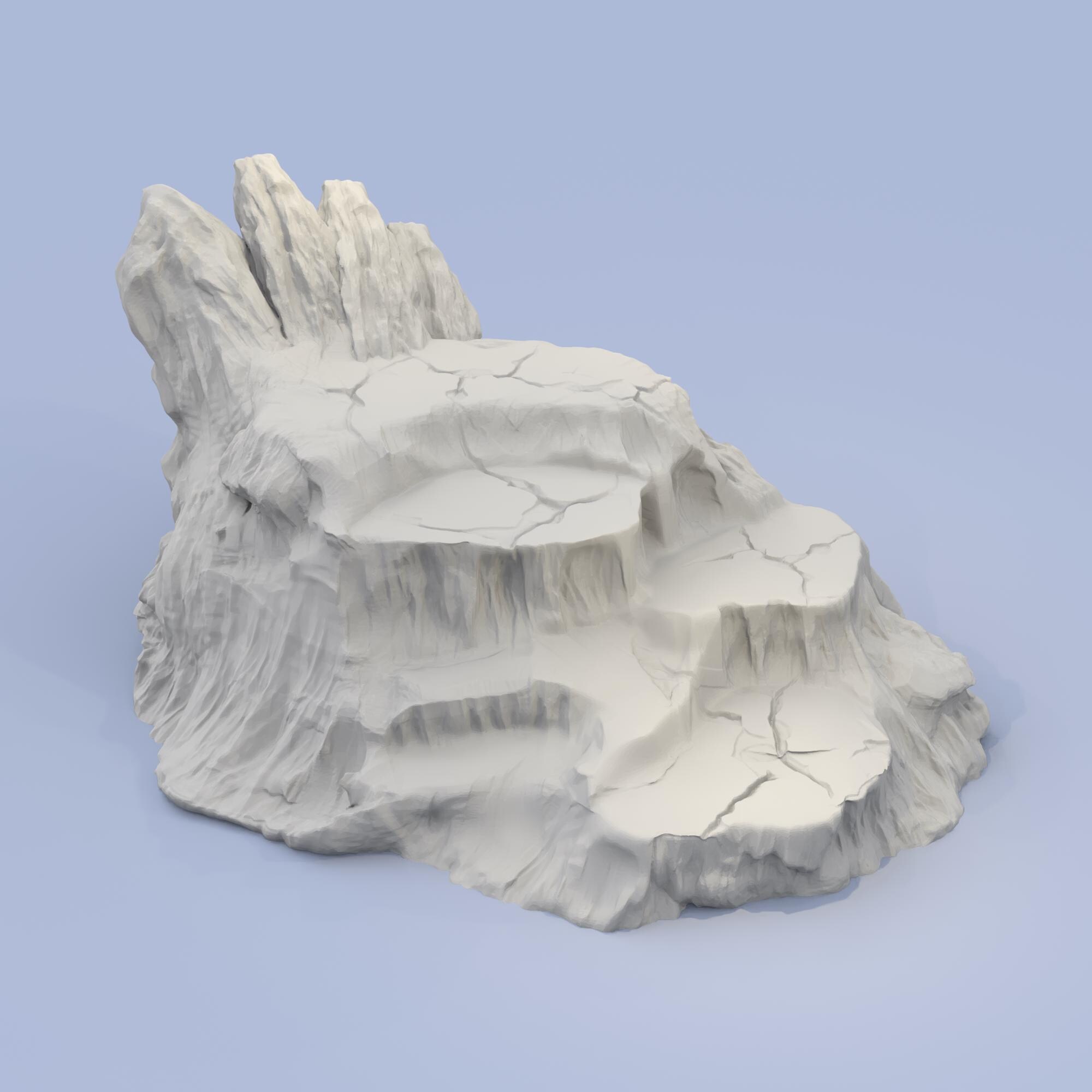 Ice Hill for D&D Icewind Dale Terrain, Pathfinder, Wargames 15mm-42mm ...