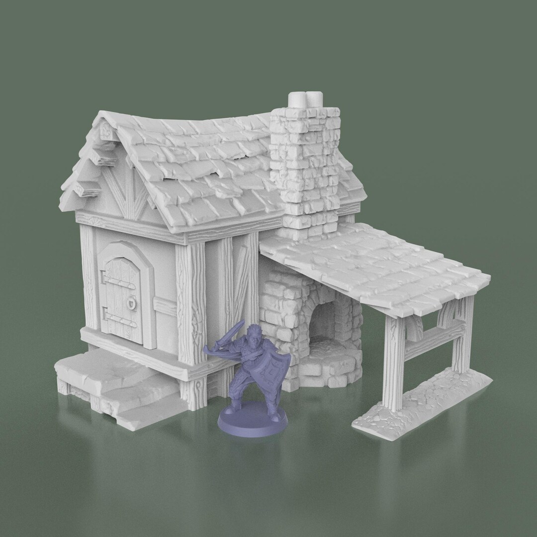 Miniature Blacksmith for D&D, Pathfinder, TTRPG 15mm-32mm - Etsy