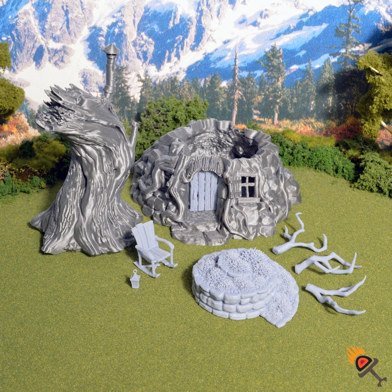 Witch's Hovel 15mm 28mm 32mm for D&D Terrain Dnd - Etsy