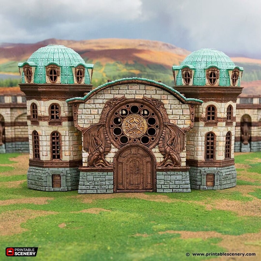 Halfling City Guildhall for Dnd Terrain 15mm 28mm 32mm, Guild Hall for ...