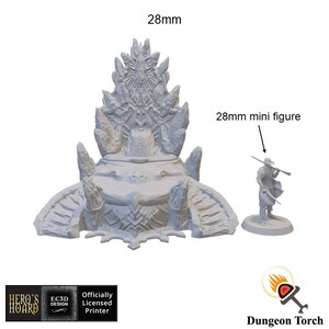 Ice Throne 15mm 28mm 32mm for D&D Icewind Dale Terrain Dnd - Etsy