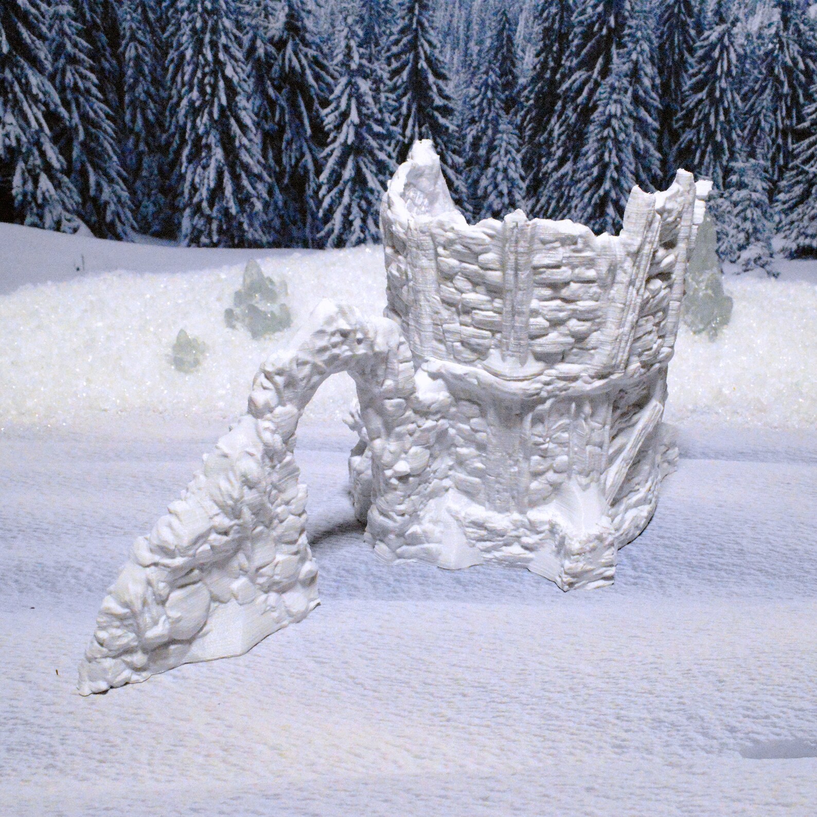 Frozen Tower Ruins 15mm 28mm 32mm for D&D Icewind Dale - Etsy UK