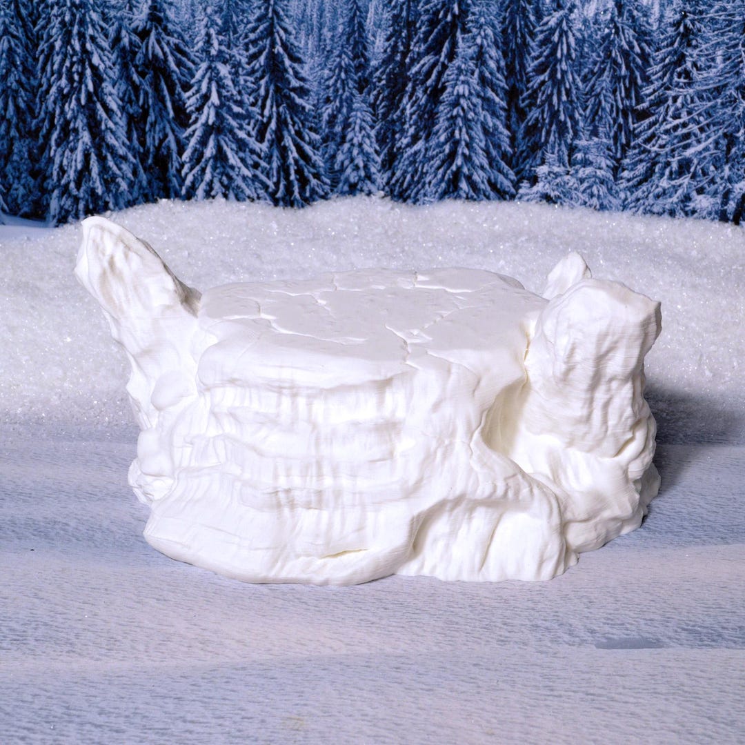 Snow and Ice Hill for D&D Icewind Dale Terrain, TTRPG 15mm-42mm - Etsy
