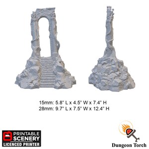 Shadow Gate 15mm 28mm for D&D Terrain, Dnd Ravenloft Shadowfell ...