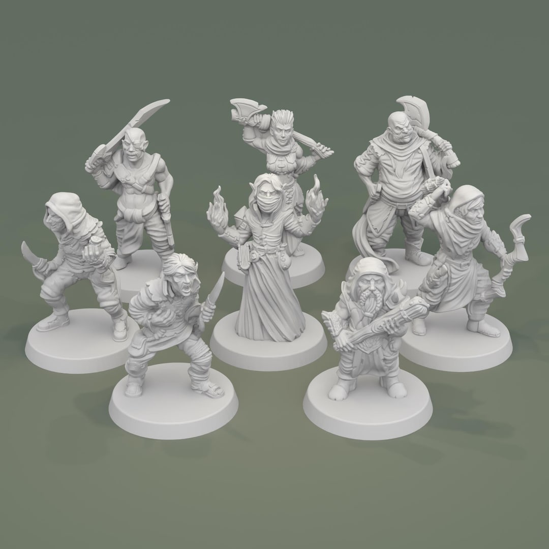 Bandit Miniatures for D&D, TTRPG: Thief, Cutthroat, Cutpurse, Brute ...