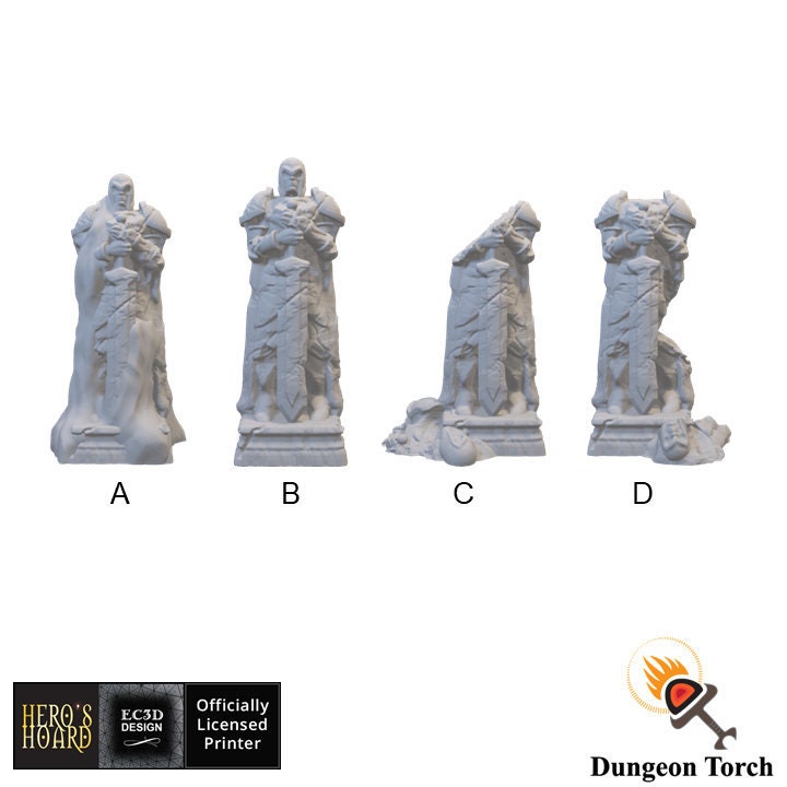 Frozen Statues 15mm 28mm 42mm for D&D Icewind Dale Terrain | Etsy