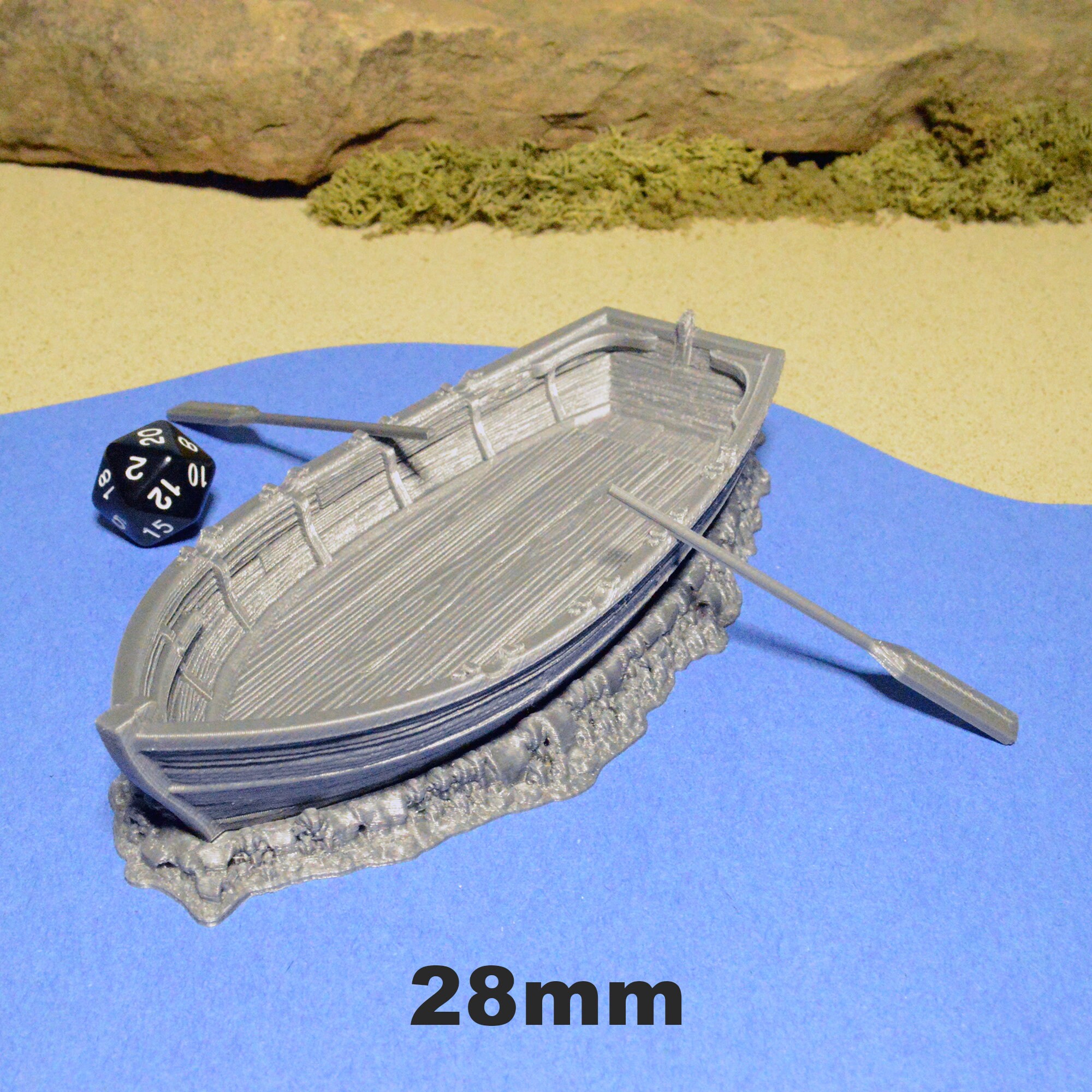 Miniature Row Boat 15mm 28mm 32mm for D&D Terrain Dnd - Etsy Ireland