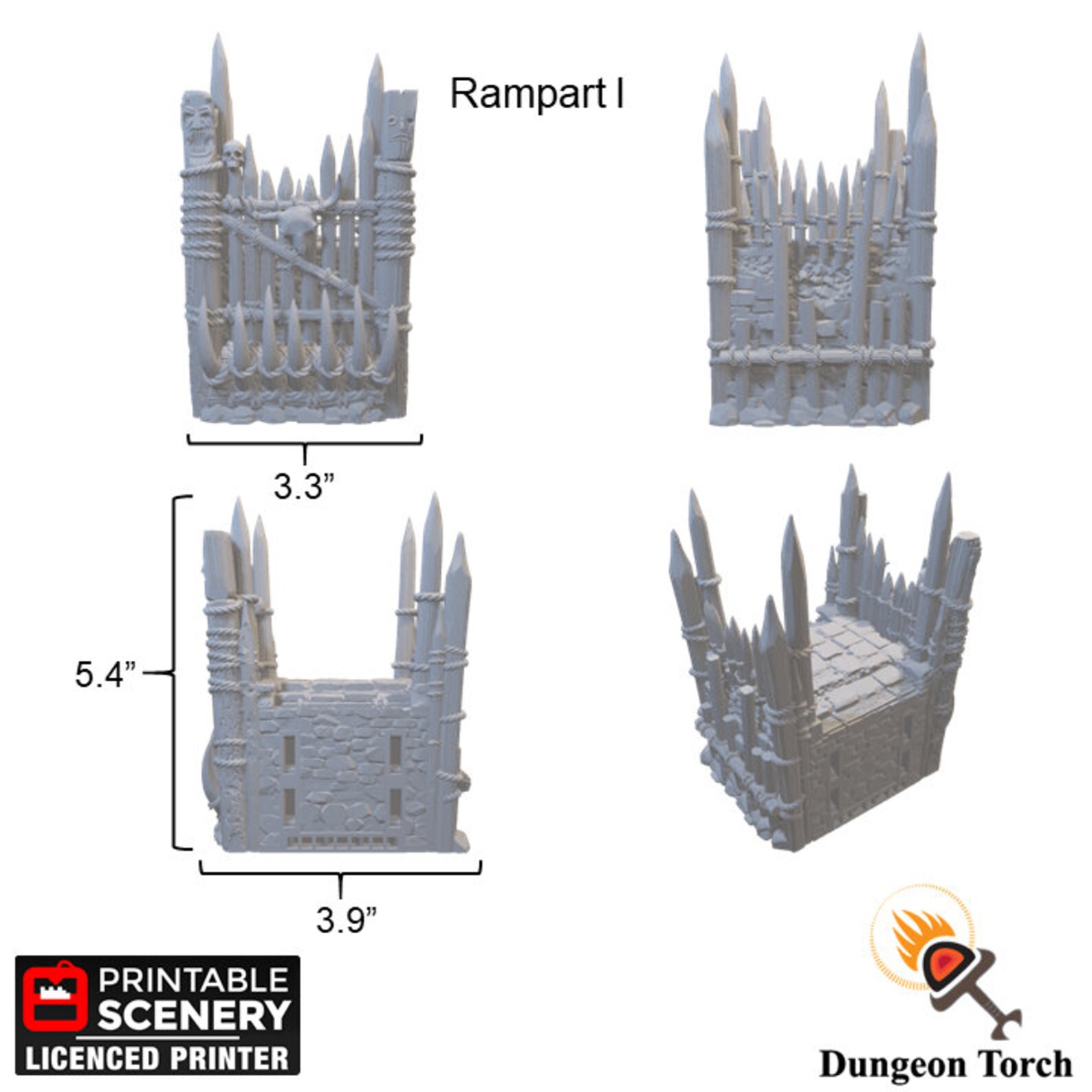 Tribal Ramparts 28mm for D&D Terrain Dnd Pathfinder Warhammer - Etsy