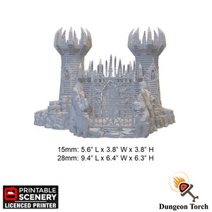 Hell Gate 15mm 28mm for D&D Terrain, Dnd Pathfinder Warhammer 40k Demon ...