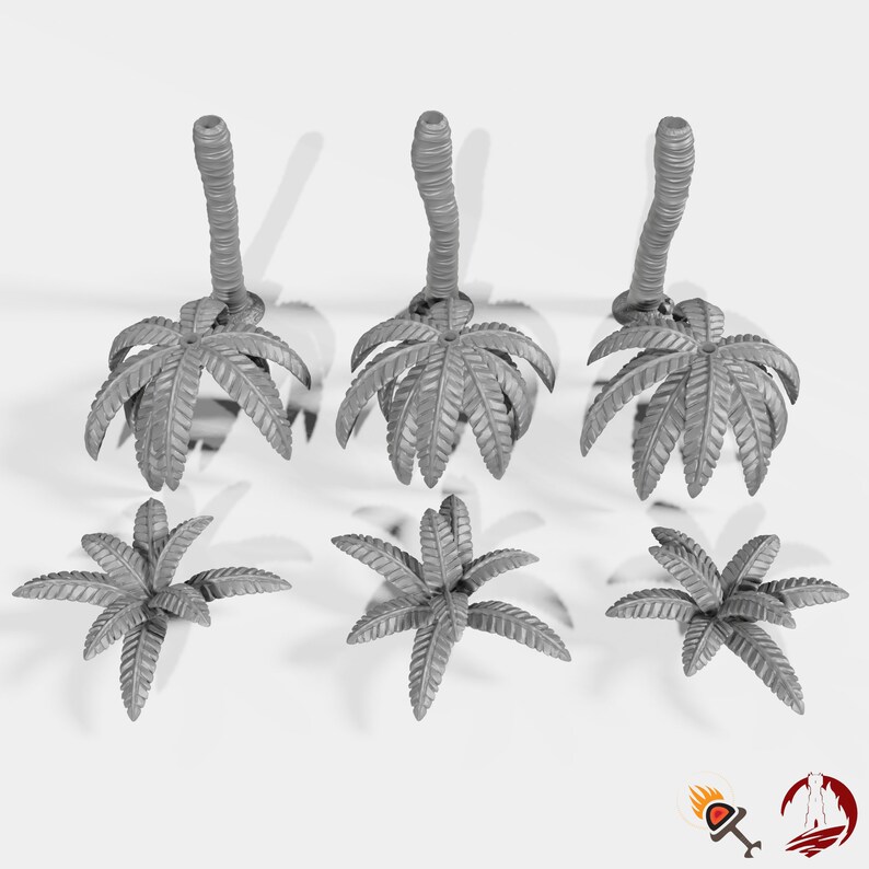 Miniature Palm Trees 15mm 28mm 32mm for D&D Terrain Dnd - Etsy