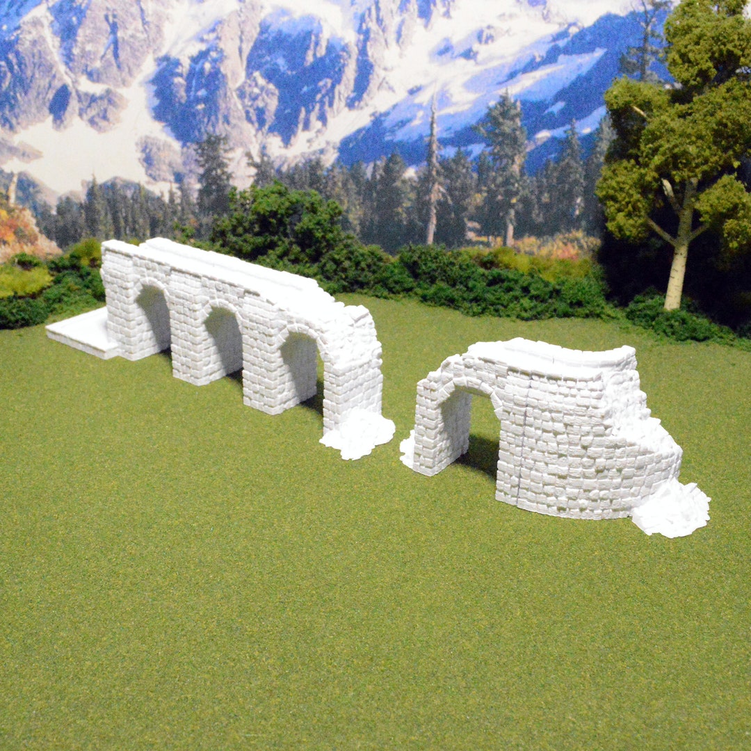 Ancient Aqueduct Rubble 15mm 28mm 32mm for D&D Terrain, Dnd Warhammer ...