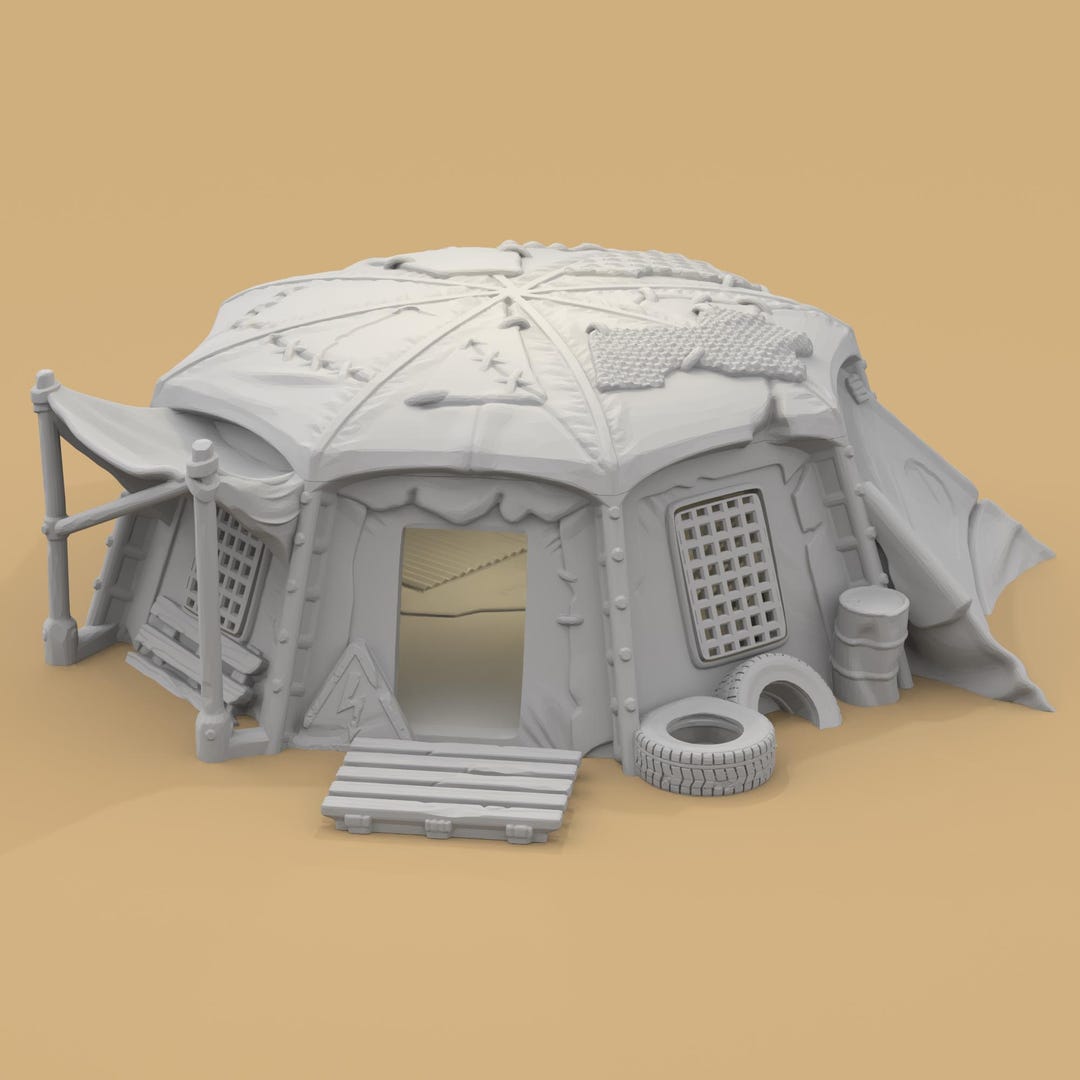 Miniature Fallout Tent for Wasteland Terrain, Apocalyptic Wargames ...