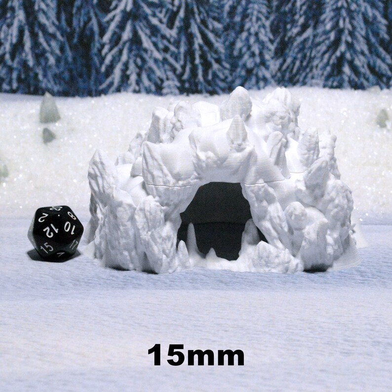 Ice Cave 15mm 28mm 32mm for D&D Icewind Dale Terrain - Etsy