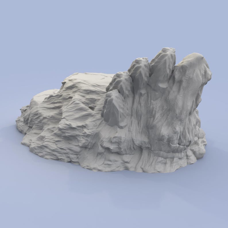 Ice Hill for D&D Icewind Dale Terrain, Pathfinder, Wargames 15mm-42mm ...