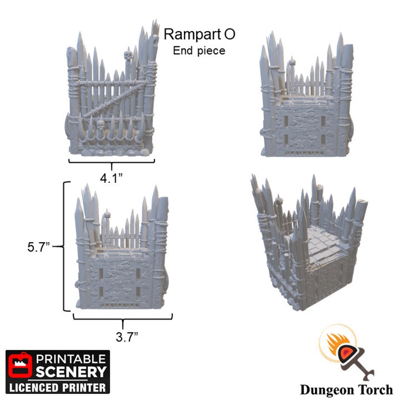 Tribal Ramparts 28mm for D&D Terrain Dnd Pathfinder Warhammer - Etsy