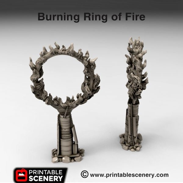 Burning Ring of Fire 15mm 20mm 28mm 32mm for Gaslands Terrain - Etsy