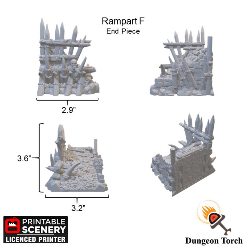 Tribal Ramparts 28mm for D&D Terrain Dnd Pathfinder Warhammer - Etsy