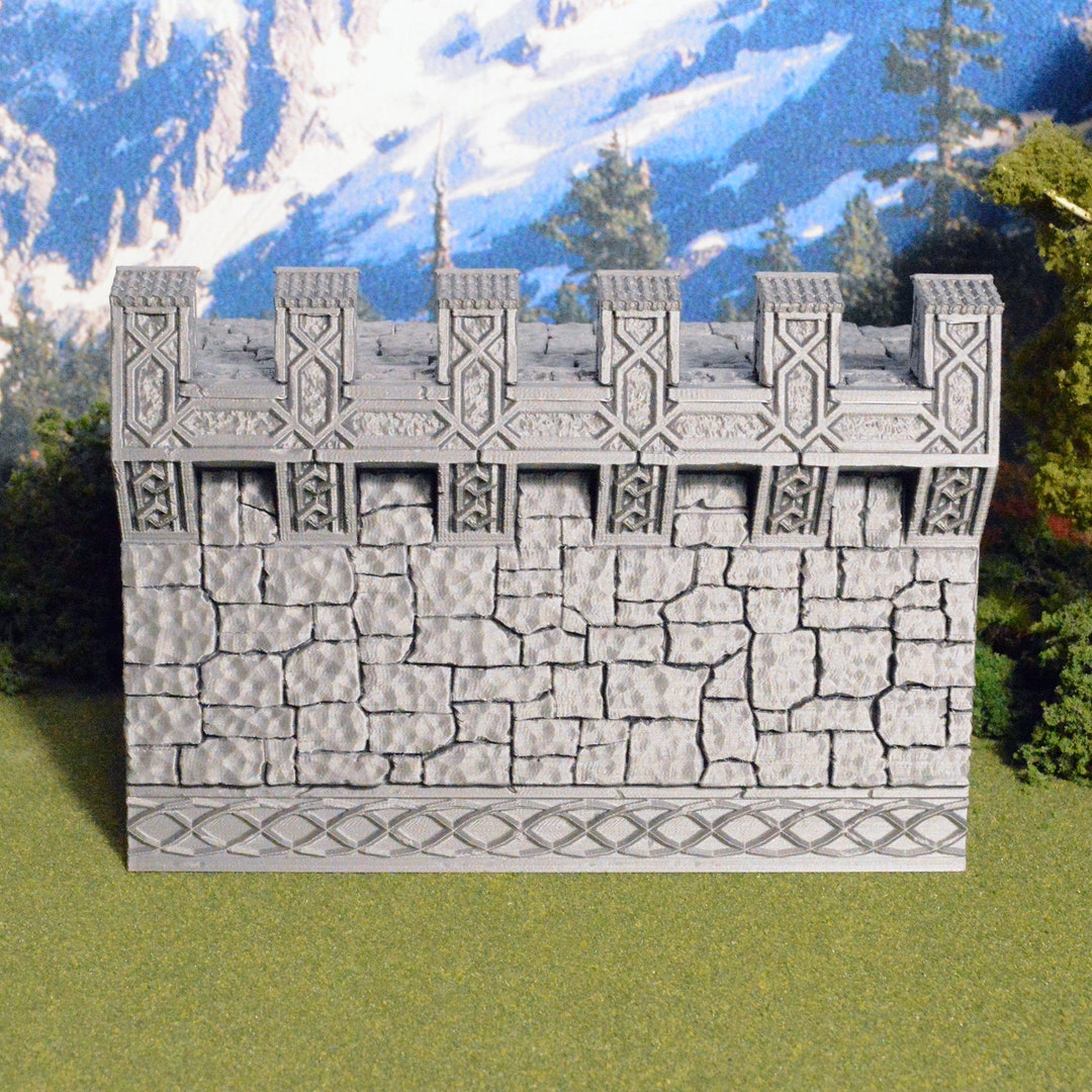 Ironhelm Ramparts 15mm 28mm for D&D Terrain, Dnd Pathfinder Warhammer ...