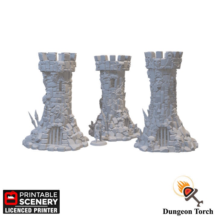 Goblin Guard Towers 28mm for D&D Terrain DnD Pathfinder - Etsy.de