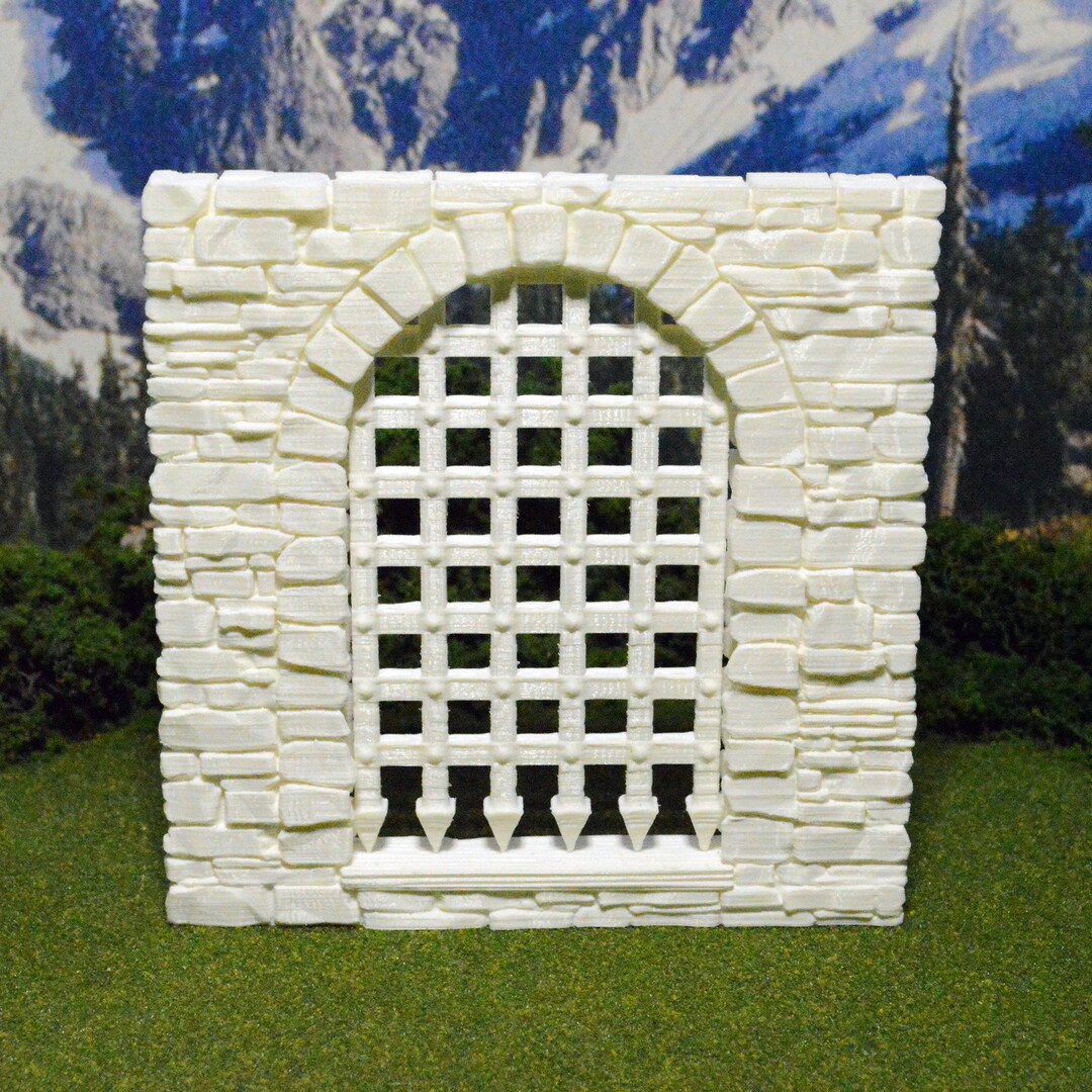Schist Portcullis and Arch Tile 28mm for D&D Terrain, Modular Openlock ...