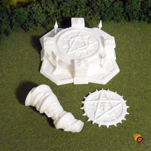 Screaming Balefire Disk 28mm for D&D Terrain, Dnd Pathfinder Warhammer ...