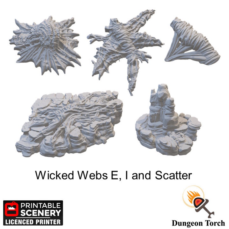 Wicked Webs 15mm 28mm for D&D Terrain DnD Terrain Warhammer | Etsy
