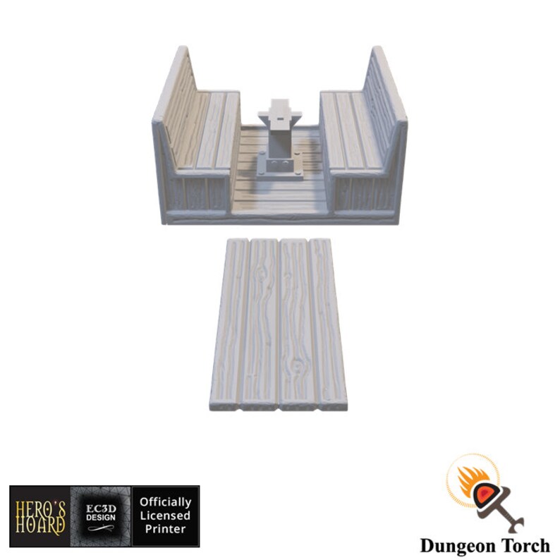 Miniature Tavern Booth 28mm for D&D Terran Dnd Pathfinder Inn - Etsy