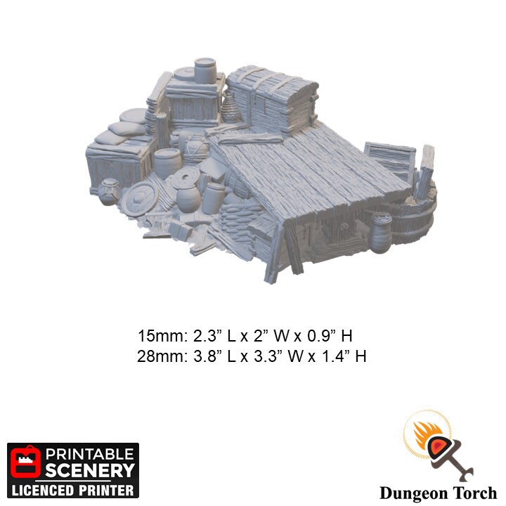 Miniature Barricades 15mm 28mm for D&D Terrain Dnd Pathfinder | Etsy