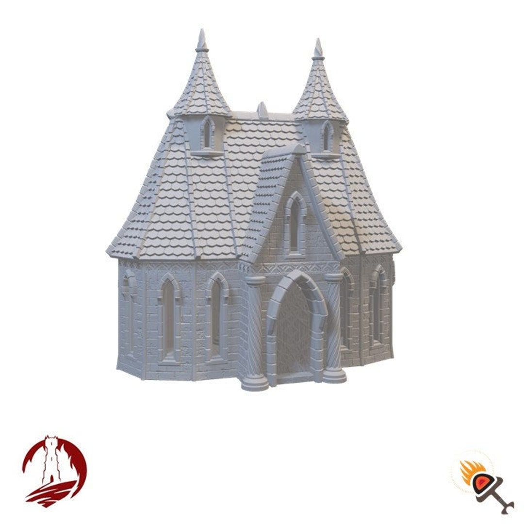High Elf House for D&D Terrain 15mm 28mm 32mm, Fantasy Elven Building ...