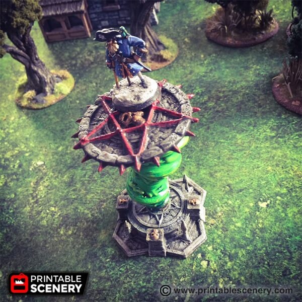 Screaming Balefire Disk 28mm for D&D Terrain Dnd Pathfinder - Etsy UK