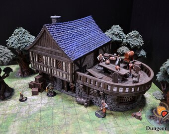 28mm Miniature Tavern - Etsy