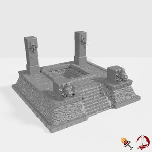 Tribal Jungle Pool 15mm 28mm for D&D Terrain, Dnd Pathfinder Spawning ...