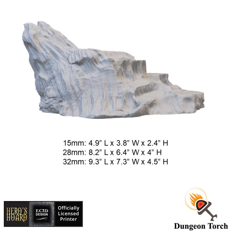 Ice Hill 15mm 28mm 32mm for D&D Icewind Dale Terrain Dnd - Etsy