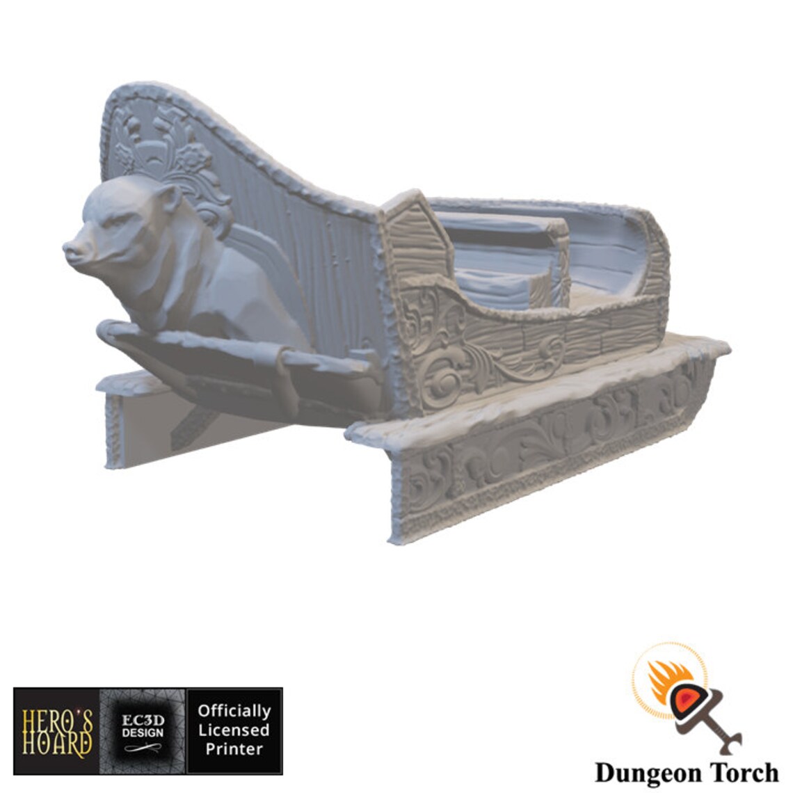 Large Sleigh 15mm 28mm 32mm for D&D Icewind Dale Terrain DnD | Etsy