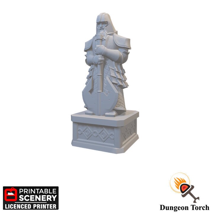 Miniature Dwarven Statue 15mm 28mm 32mm for D&D Terrain Dnd - Etsy