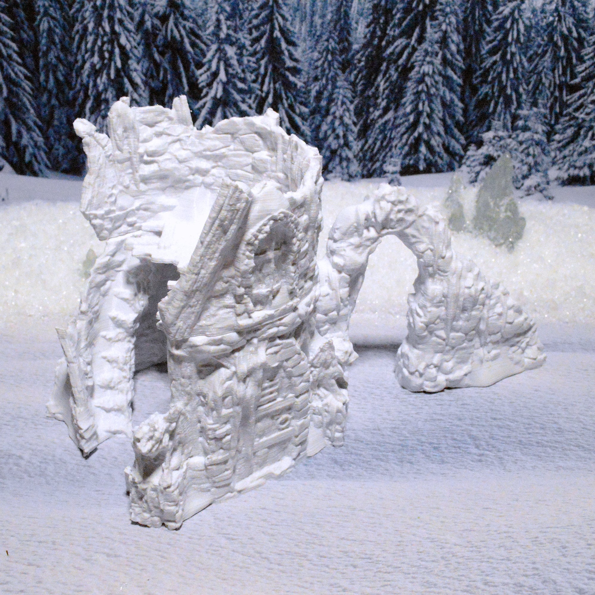 Frozen Tower Ruins 15mm 28mm 32mm for D&D Icewind Dale - Etsy UK