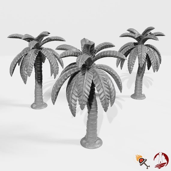 Miniature Palm Trees 15mm 28mm 32mm for D&D Terrain Dnd - Etsy