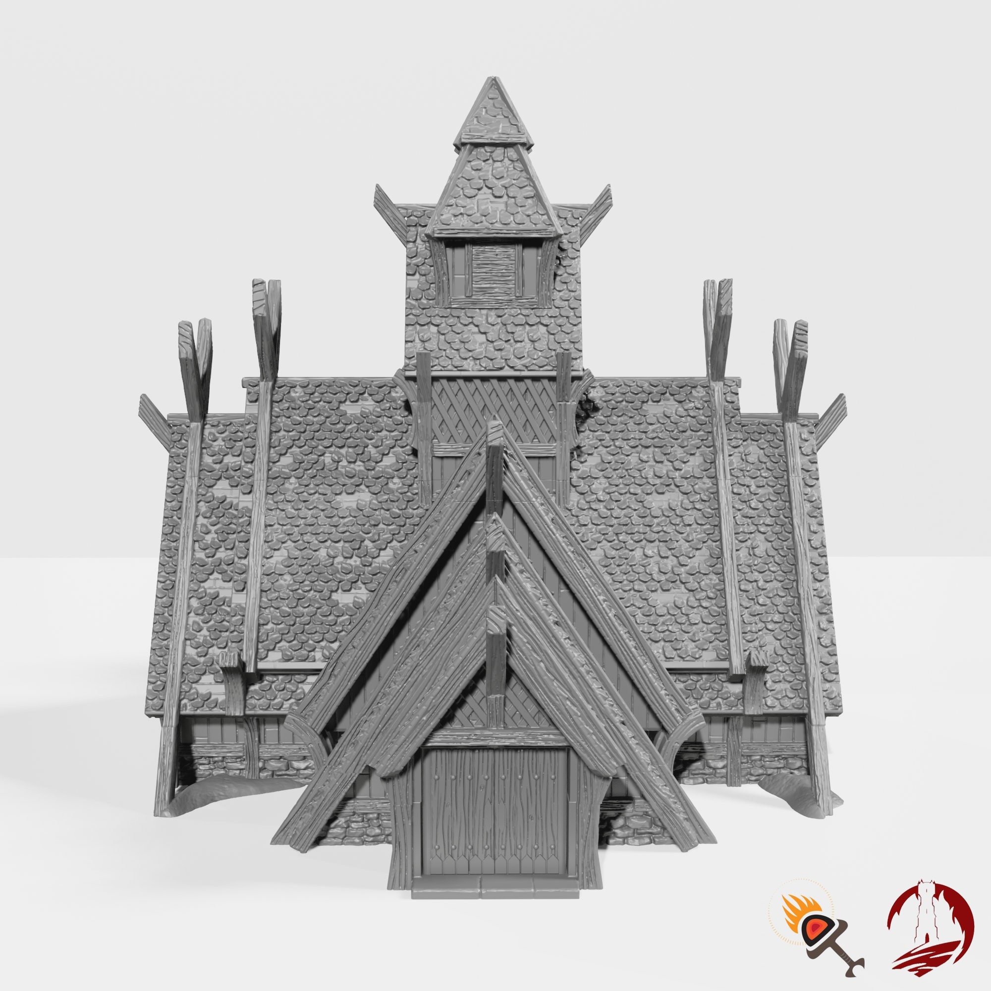 Odingard Norse Stave Church 28mm for D&D Terrain Dnd - Etsy Australia