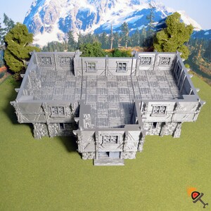 Medieval Guildhall 28mm for D&D Terrain, Dnd Pathfinder Fantasy, Dark ...