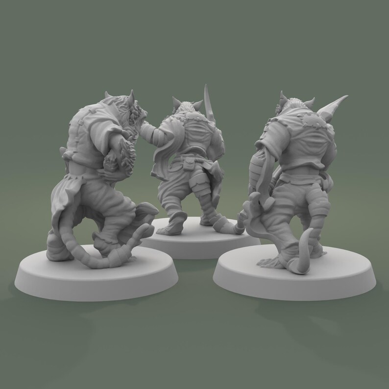 Ratfolk Miniatures for D&D, TTRPG, Pathfinder 15mm-32mm - Etsy