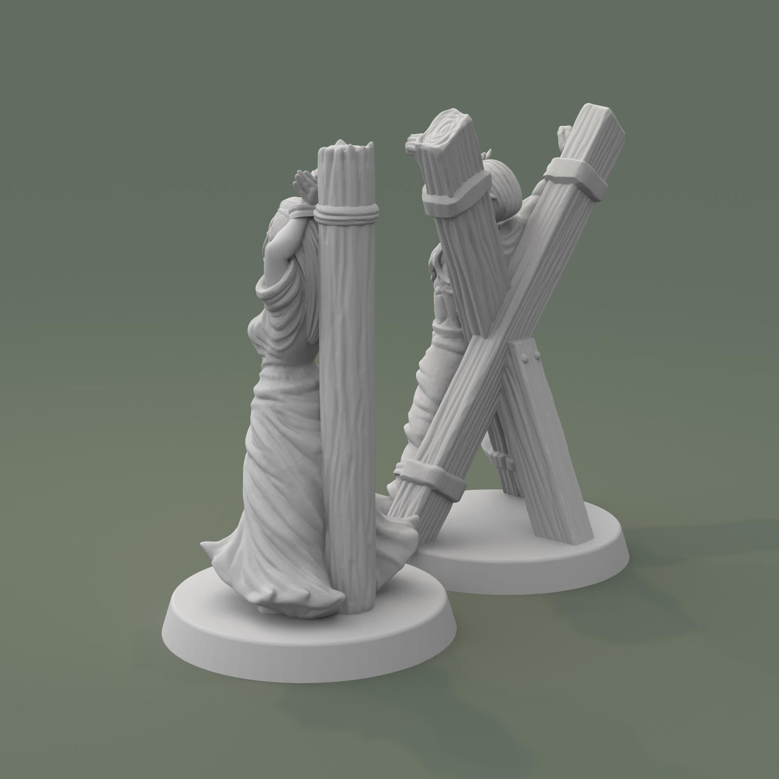 3D Printed Human Sacrifices for D&D, TTRPG Offering 15mm-32mm - Etsy