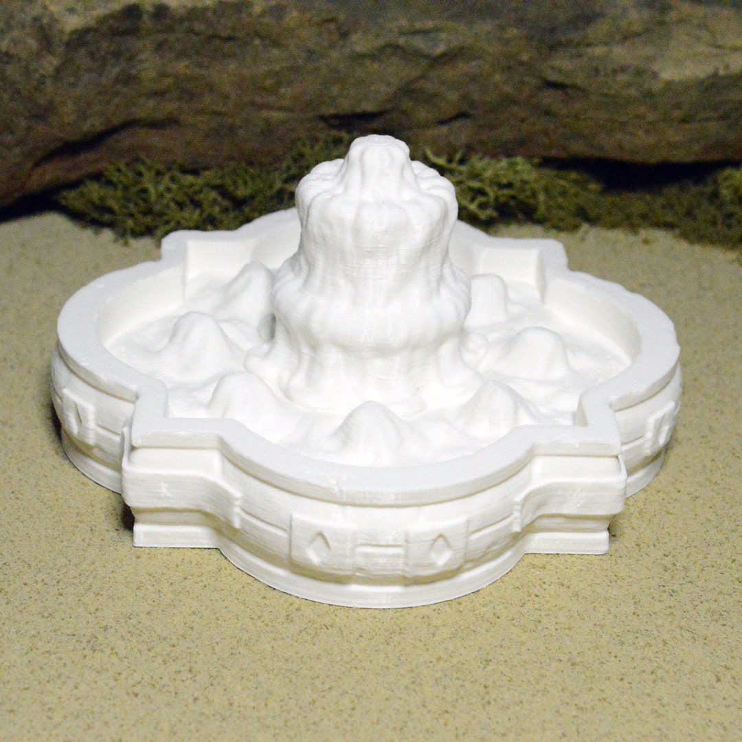 Miniature Water Fountain 15mm 28mm 32mm for D&D Terrain, Dnd Pathfinder ...