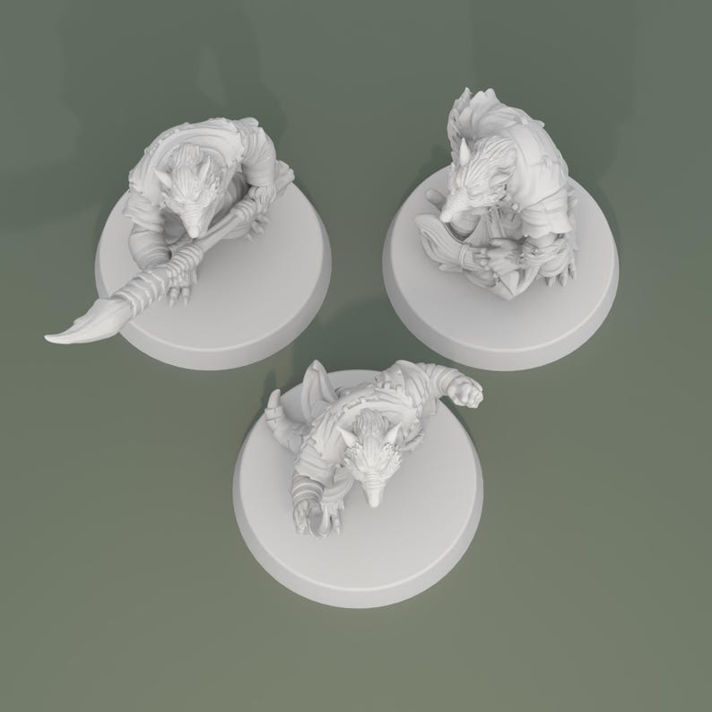 Ratfolk Miniatures for D&D, TTRPG, Pathfinder 15mm-32mm - Etsy