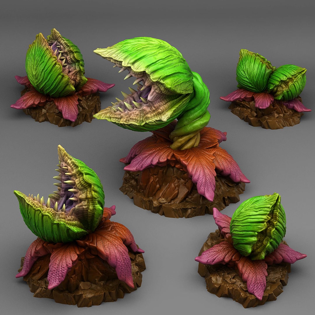 Man Eating Plants for D&D, TTRPG, and Fantasy Dioramas 15mm-42mm - Etsy