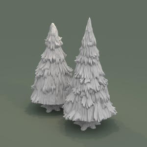 Miniature Pine Trees for D&D Terrain, Holiday Evergreen Tree for Dnd ...