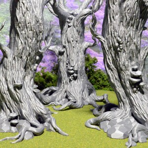 Gloomwood Trees 15mm 28mm for D&D Terrain, Dnd Pathfinder Miniature ...