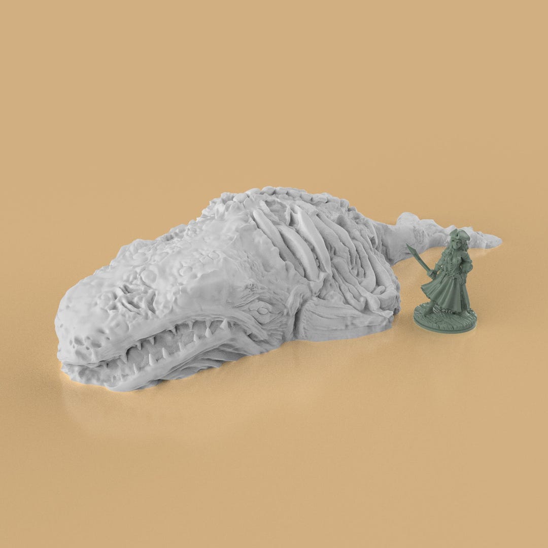 Dead Whale for D&D Coastal Terrain, TTRPG 15mm-32mm - Etsy