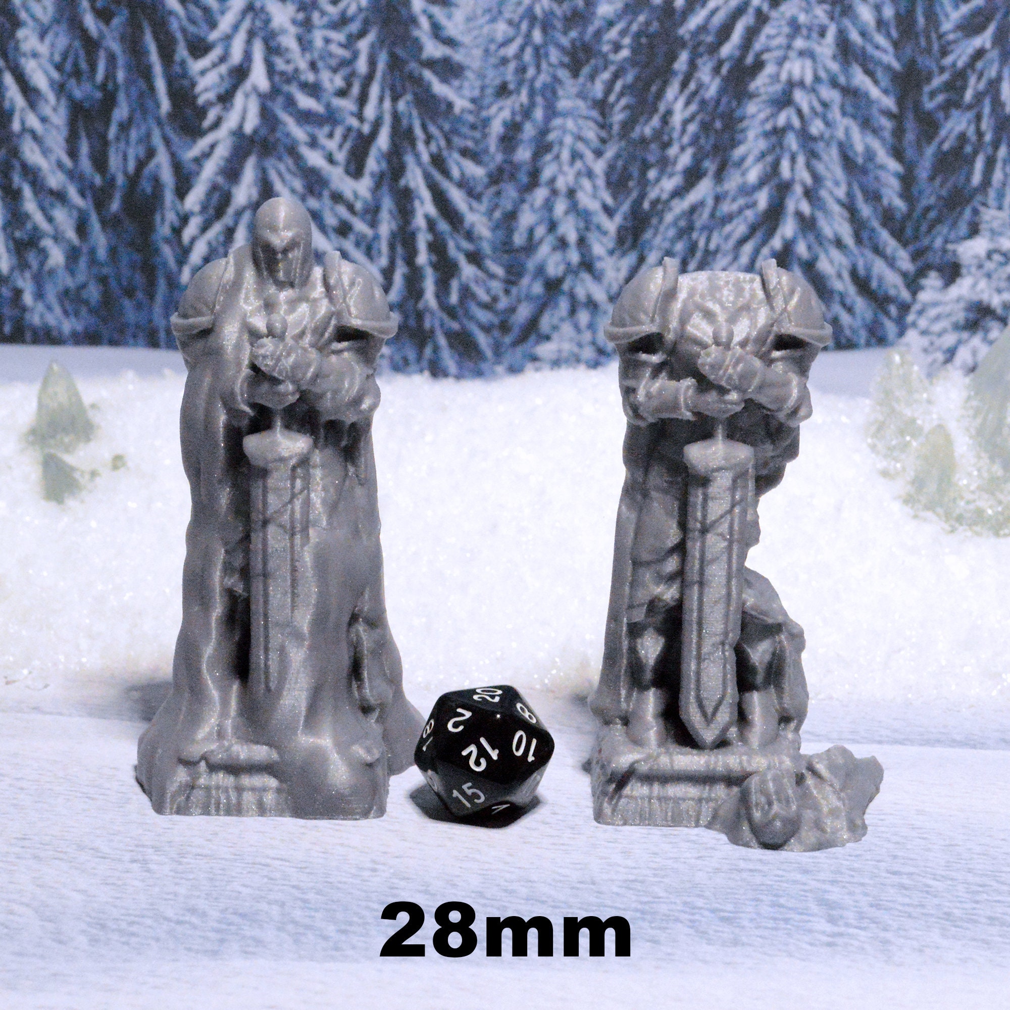 Frozen Statues 15mm 28mm 42mm for D&D Icewind Dale Terrain | Etsy