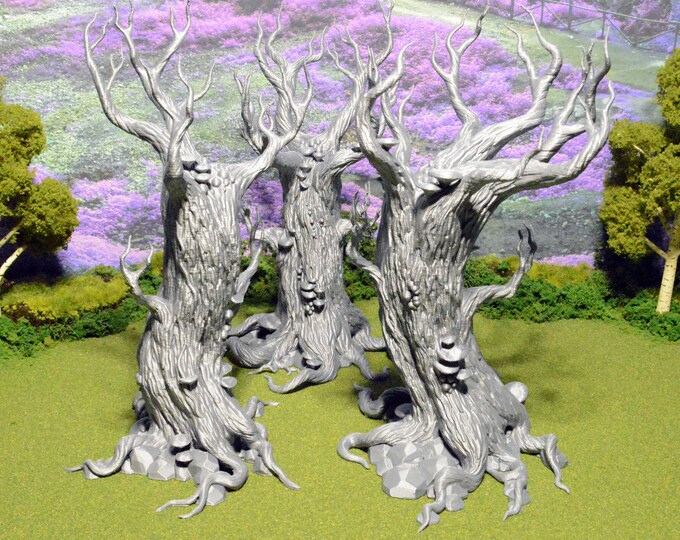 Gloomwood Trees 15mm 28mm for D&D Terrain, Dnd Pathfinder Miniature ...